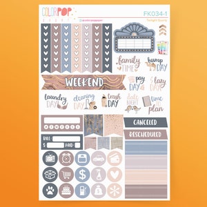 Weekly Sticker Kit, Weekly Stickers, Full Weekly Kit twilight Quartz ...