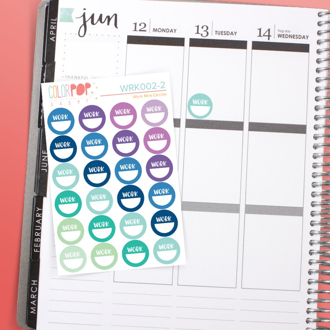 Work Stickers, Shift Work Stickers, Work Planner Stickers - WRK002 - Etsy