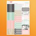 Weekly Sticker Kit, Weekly Stickers, Floral Weekly Kit english Garden ...