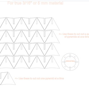 Painters Pyramids - Laser Cut Files for Lightburn, Xtool, Glowforge and ...