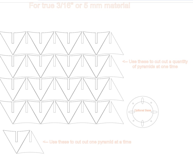Painters Pyramids - Laser Cut Files for Lightburn, Xtool, Glowforge and ...