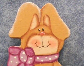 Large 14 Solid Wood Farmhouse Style Rustic Easter Bunny With - Etsy