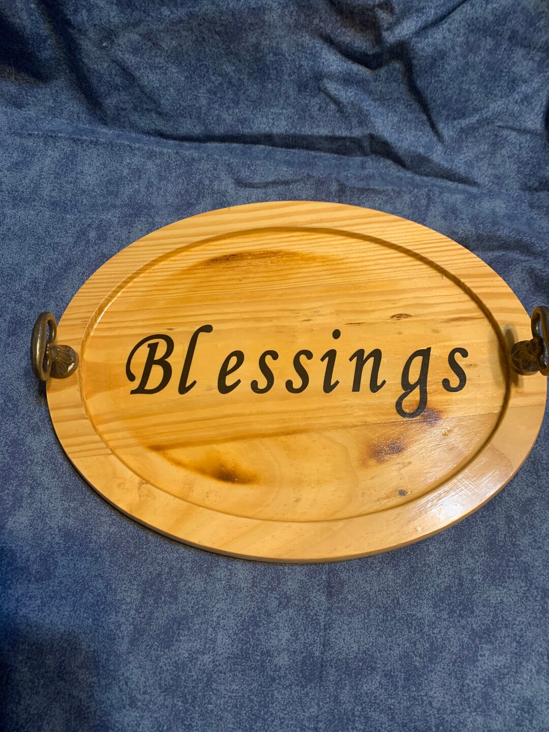 Blessings Wooden Tray - Etsy