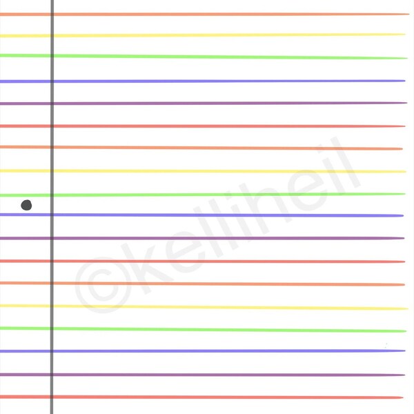 Rainbow Stationary - Etsy
