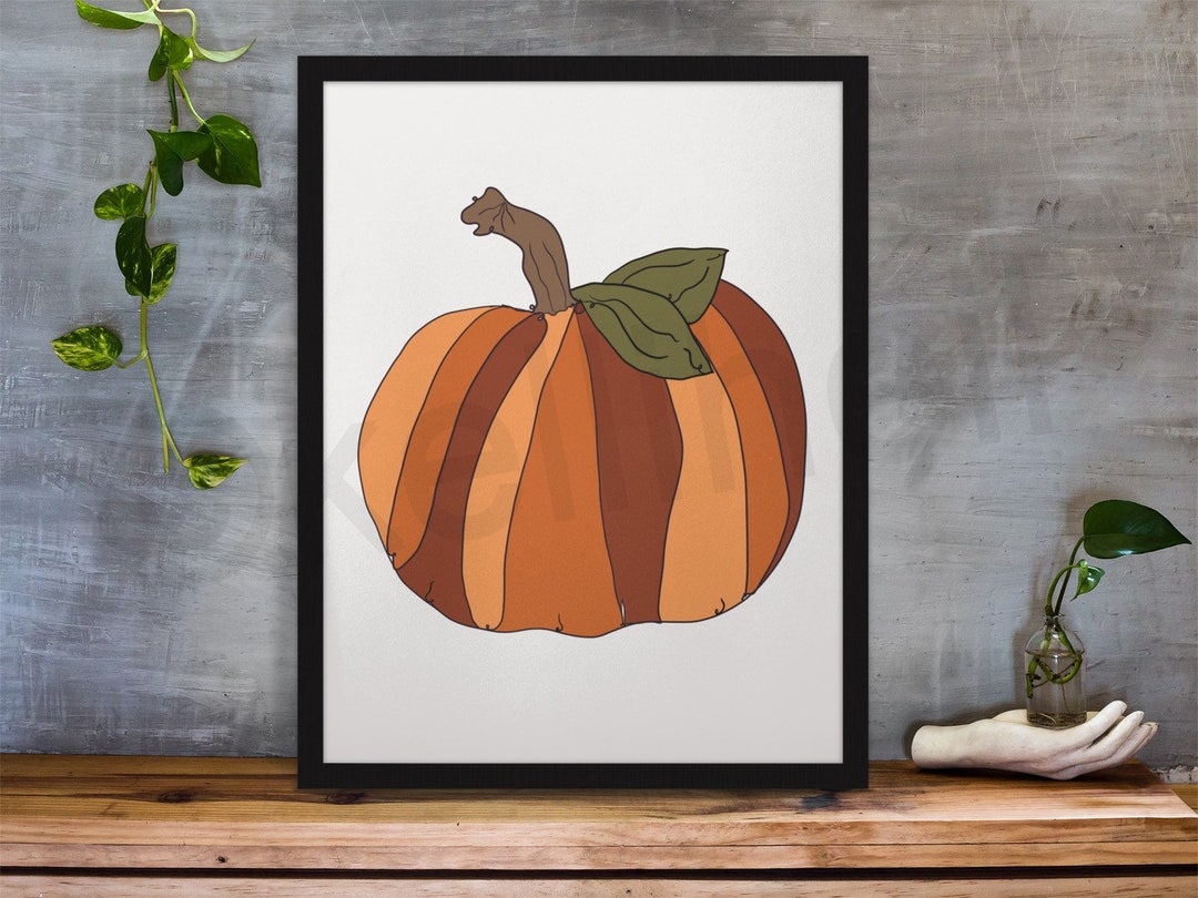 Autumn Pumpkin - Digital Print / Pumpkin / Autumn / Thanksgiving ...
