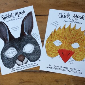 Printable Easter Chick Mask by Alice Draws the Line -an Illustrated ...