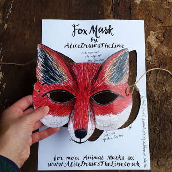 Woodland Animal Mask - Etsy