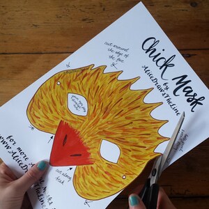 Printable Easter Chick Mask by Alice Draws the Line -an Illustrated ...
