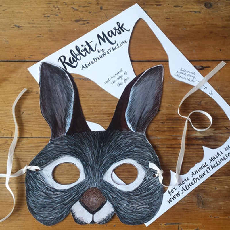 Easter Bunny Masks - Etsy