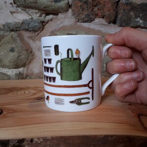 Gardener's Allotment Mug Illustrated by Alice Draws the Line. Gardening ...