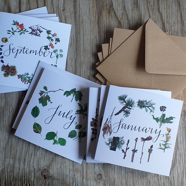 Botanical Cards - Etsy UK