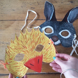 Printable Easter Chick Mask by Alice Draws the Line -an Illustrated ...