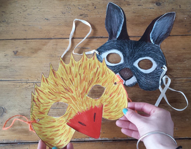 Printable Easter Chick Mask by Alice Draws the Line an - Etsy UK