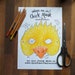 Printable Colour in Easter Chick Mask by Alice Draws the Line - Etsy