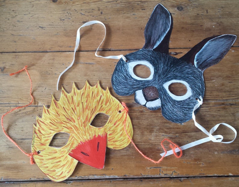 Printable Easter Chick Mask by Alice Draws the Line an - Etsy UK