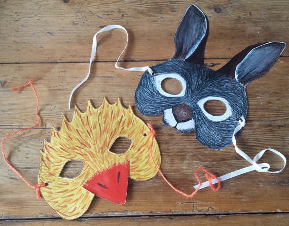 Printable Easter Chick Mask by Alice Draws the Line an | Etsy UK
