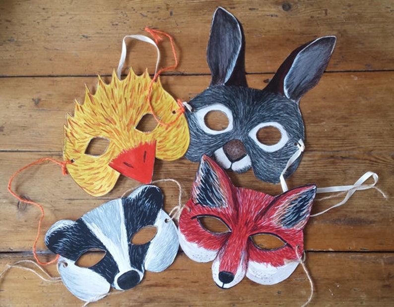 Printable Easter Chick Mask by Alice Draws the Line an | Etsy UK