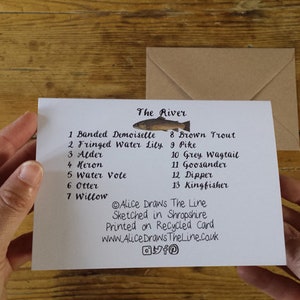 The River Greeting Card by Alice Draws the Line Featuring a Range of ...