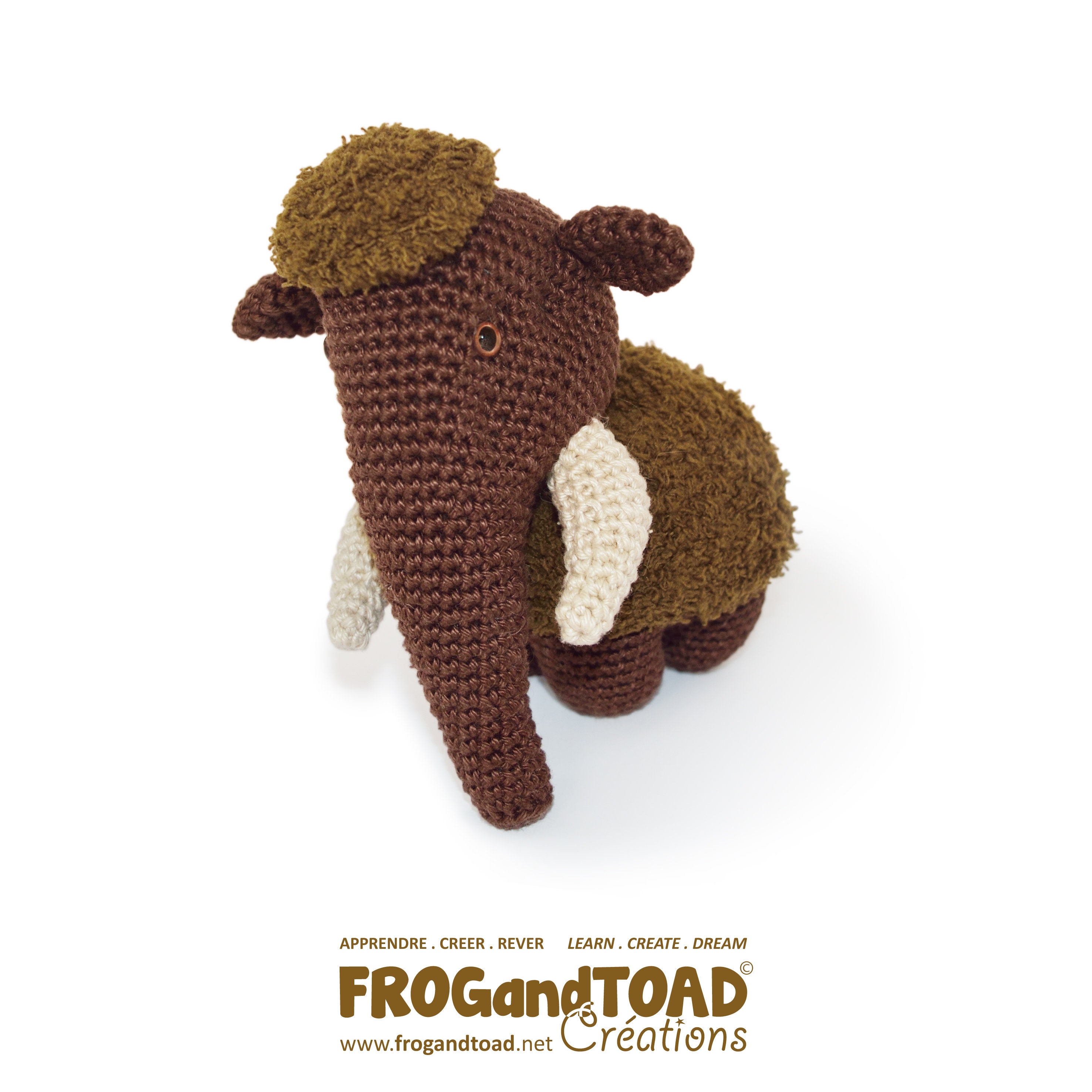 AMIGURUMI WOOLLY MAMMOTH Ice Age Crochet Mastodon Pattern Extinct ...