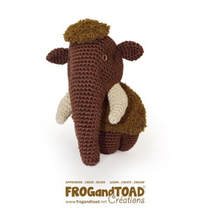 AMIGURUMI WOOLLY MAMMOTH Ice Age Crochet Mastodon Pattern Extinct ...
