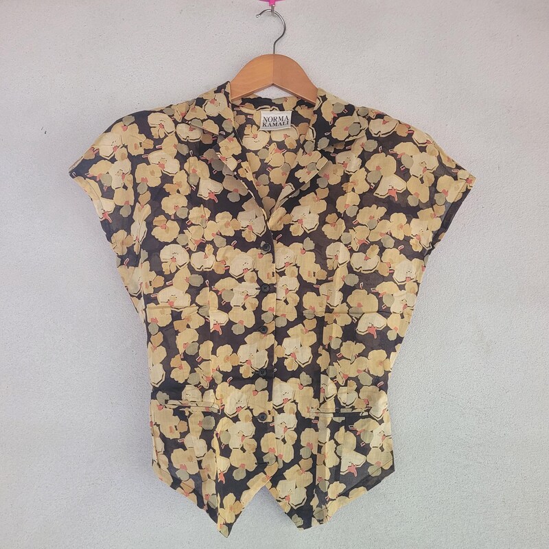 Vintage Norma Kamali Top - Etsy