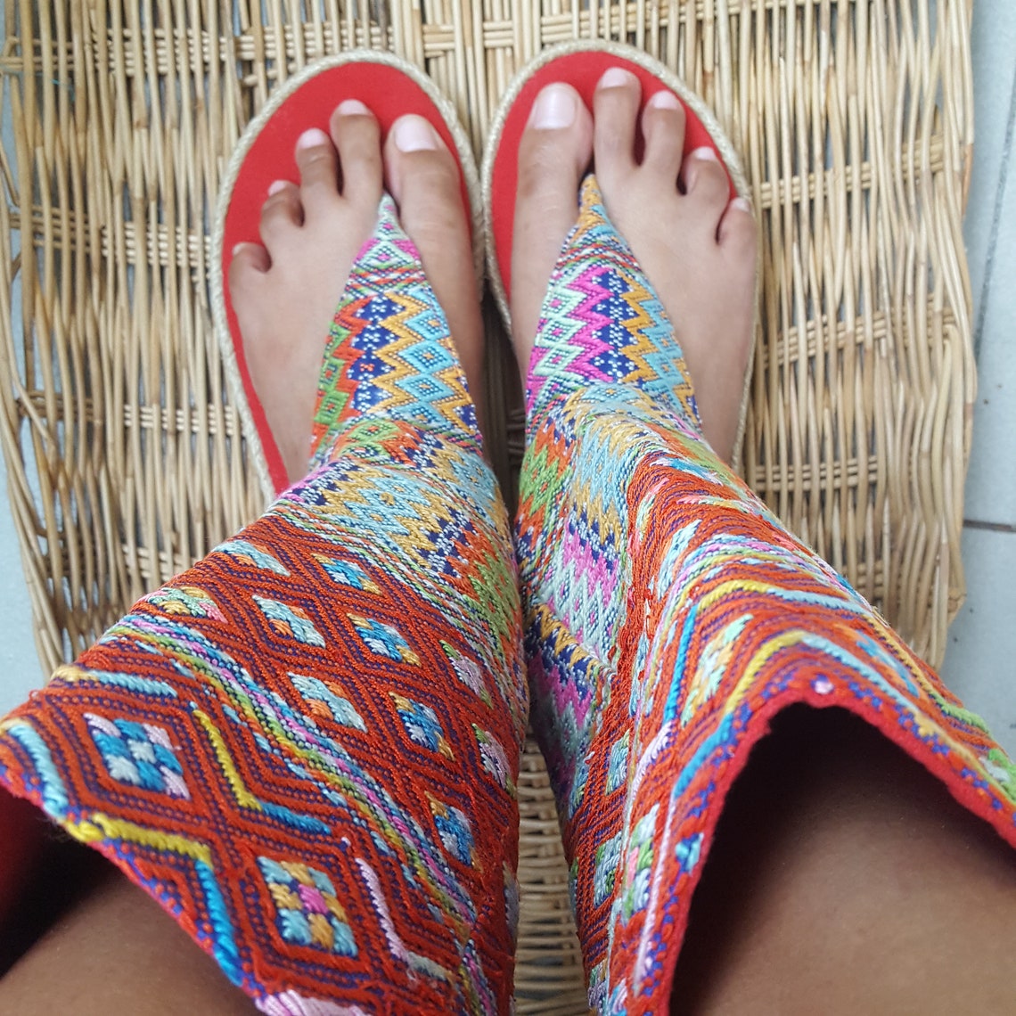 Women's Tribal Vegan Sandals Hmong Women Shoes Made in | Etsy