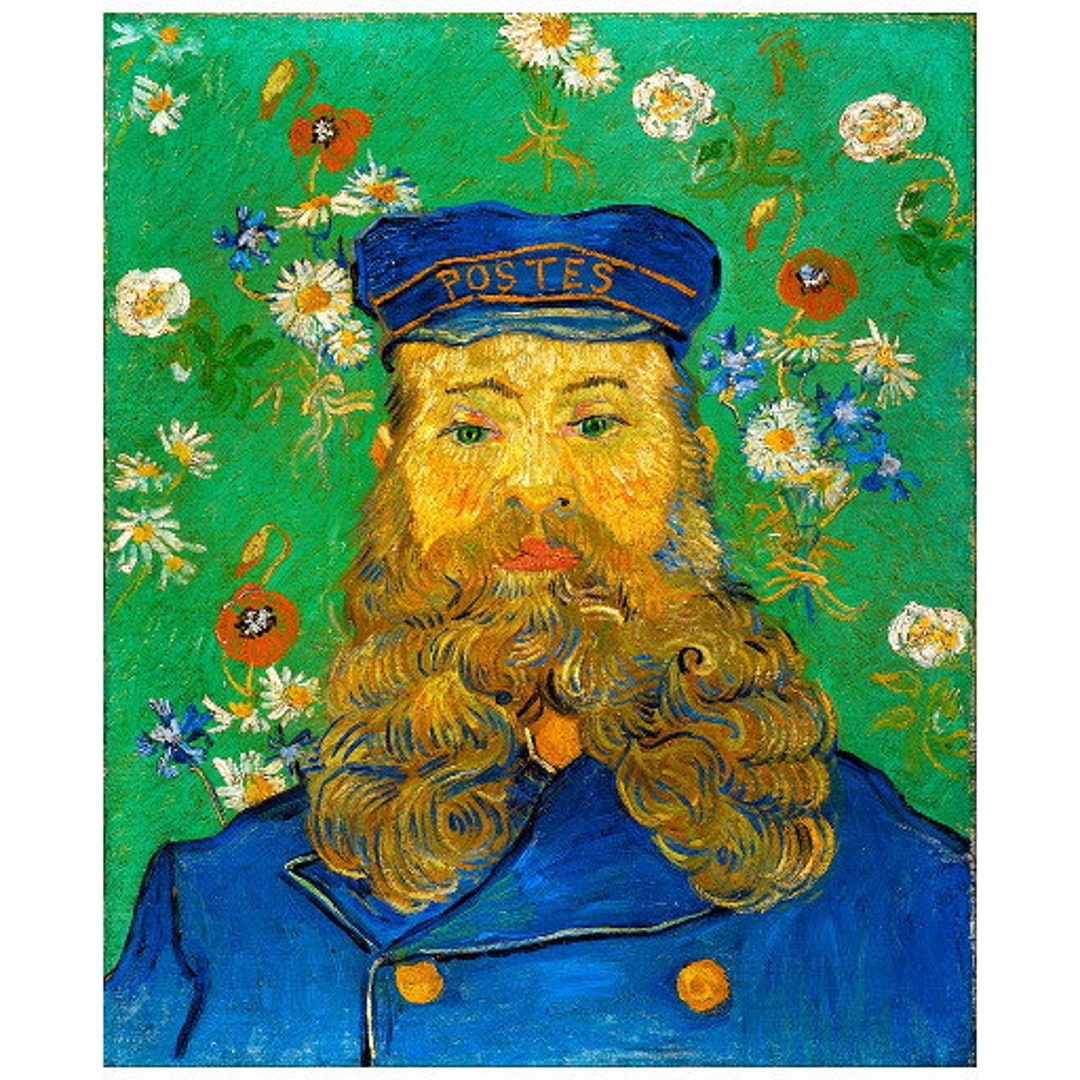 Vincent Van Gogh, Portrait of the Postman Joseph Roulin FRIDGE MAGNET ...
