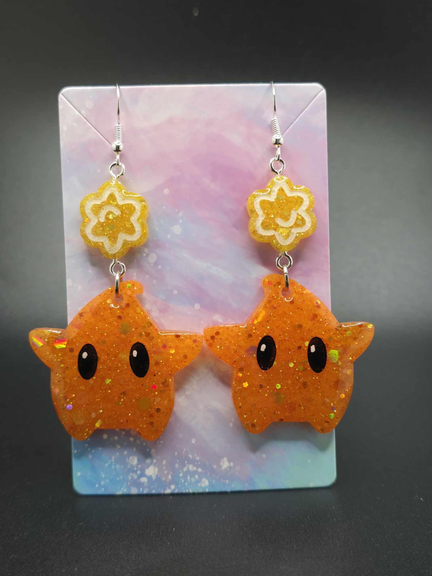 Large Super Mario Galaxy Inspired Luma Star With Starbit Dangle ...