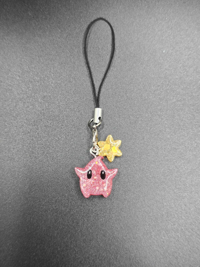 Super Mario Inspired Luma Star Phone or Switch Dangle Charm - Etsy