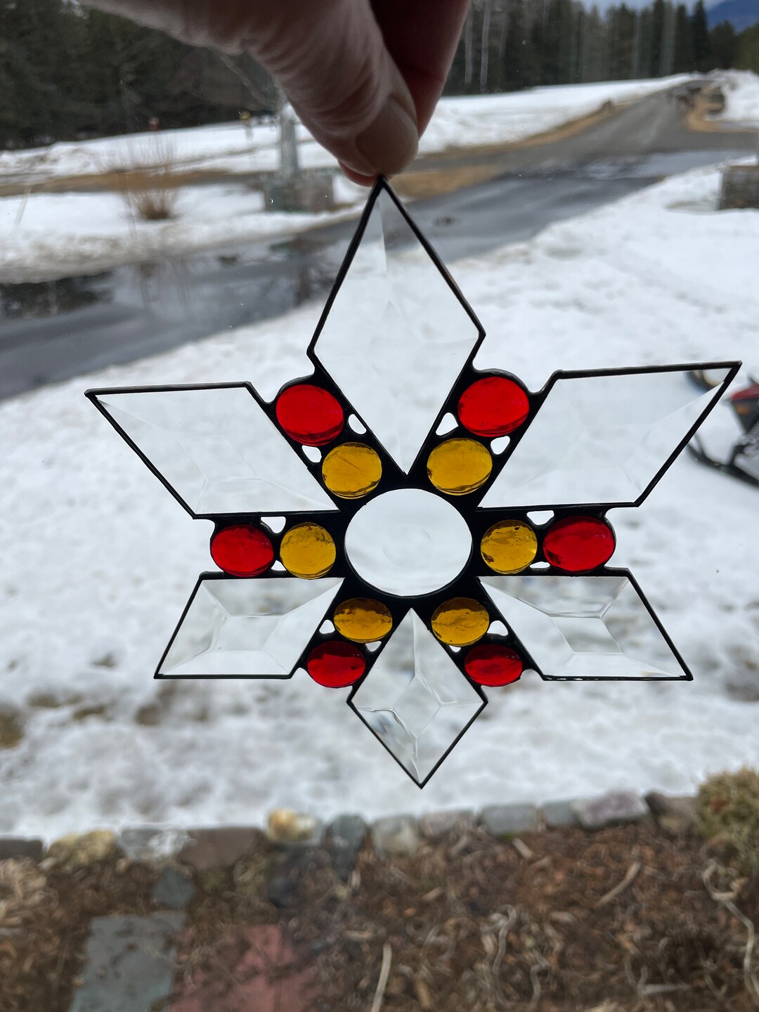 Bevels N' Blobs Snowflakes 7 1/2" - Etsy