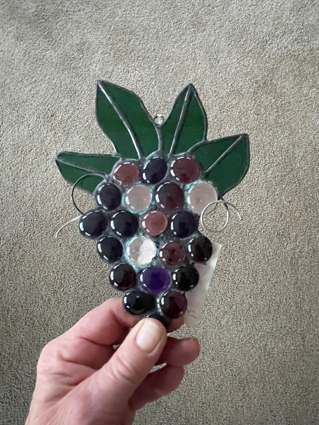 Grapes in Stained Glass Blobs - Etsy