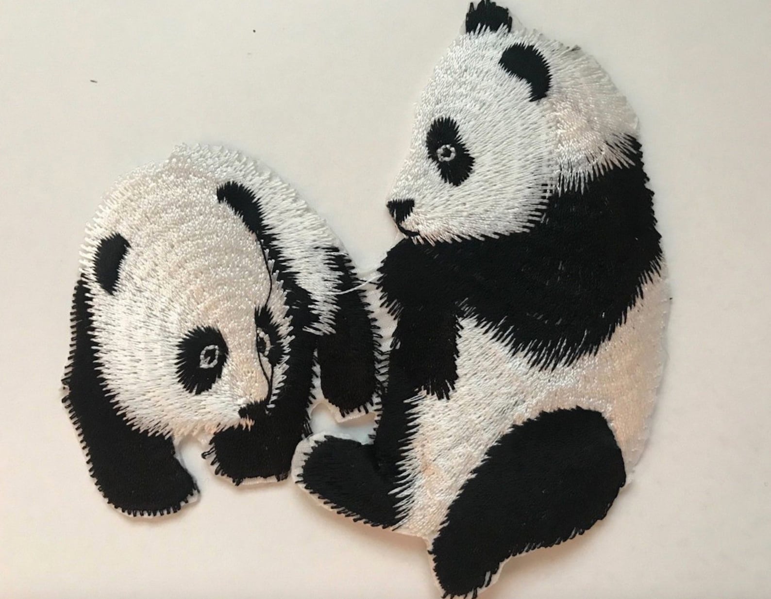 Buy Large Panda Animal Iron on Applique Patch Online in India - Etsy