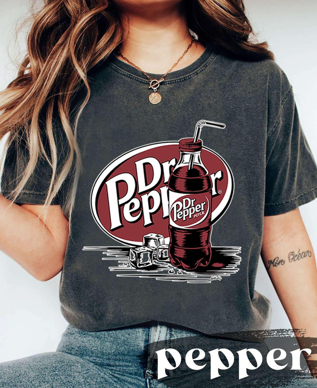 Vintage Retro Dr Pepper Bottle Transparent Unisex Shirt, Dr Pepper ...
