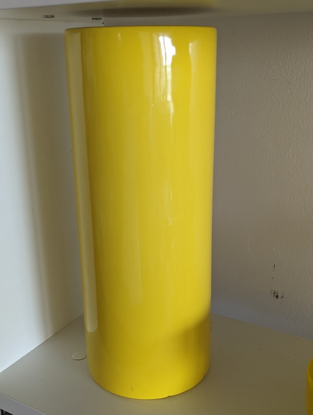 Rare Royal Haeger Solid Yellow Modern Cylindrical Tall Vase Designed by ...