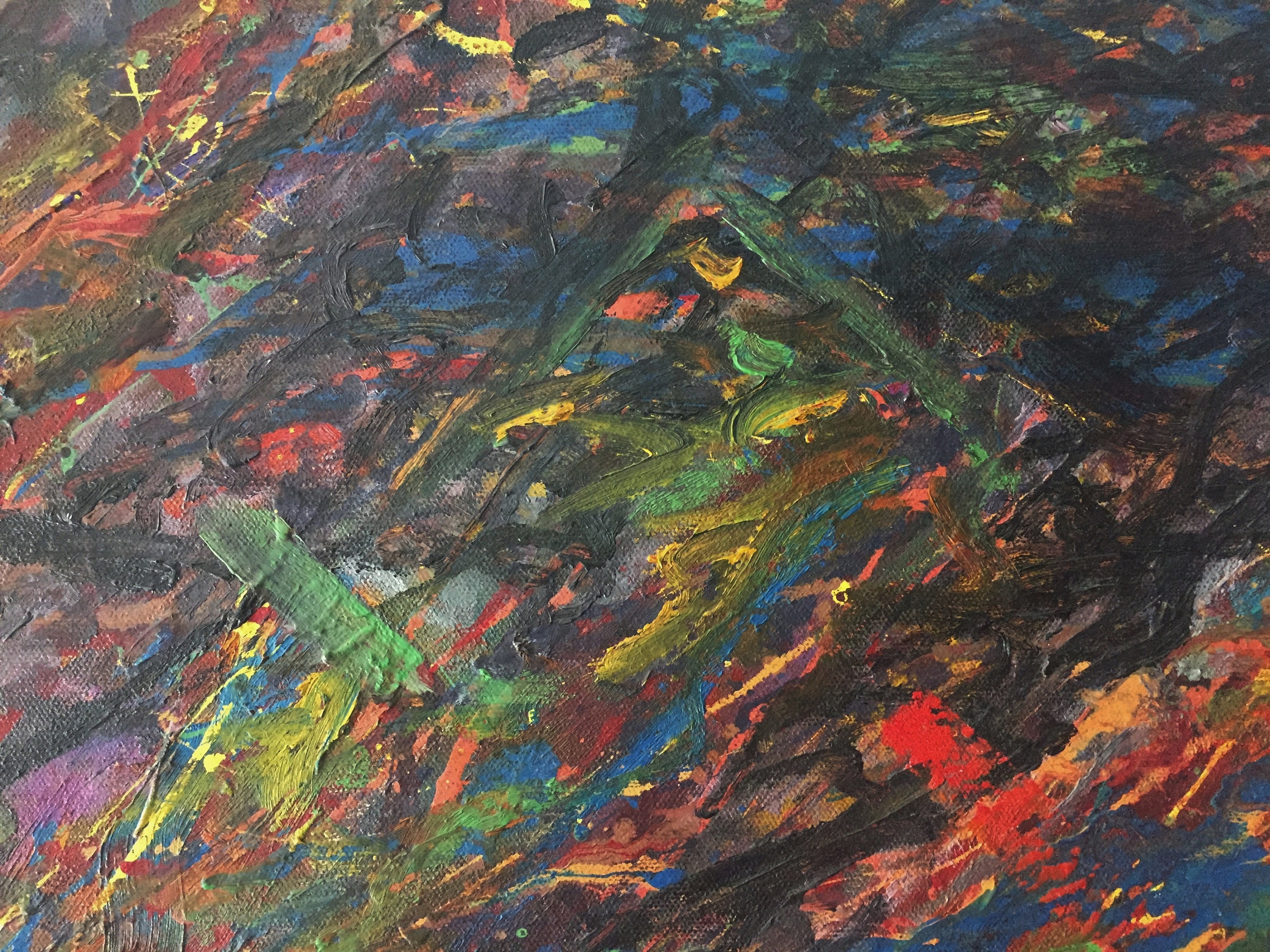 Original Abstract Expressionism Painting in the Style of - Etsy