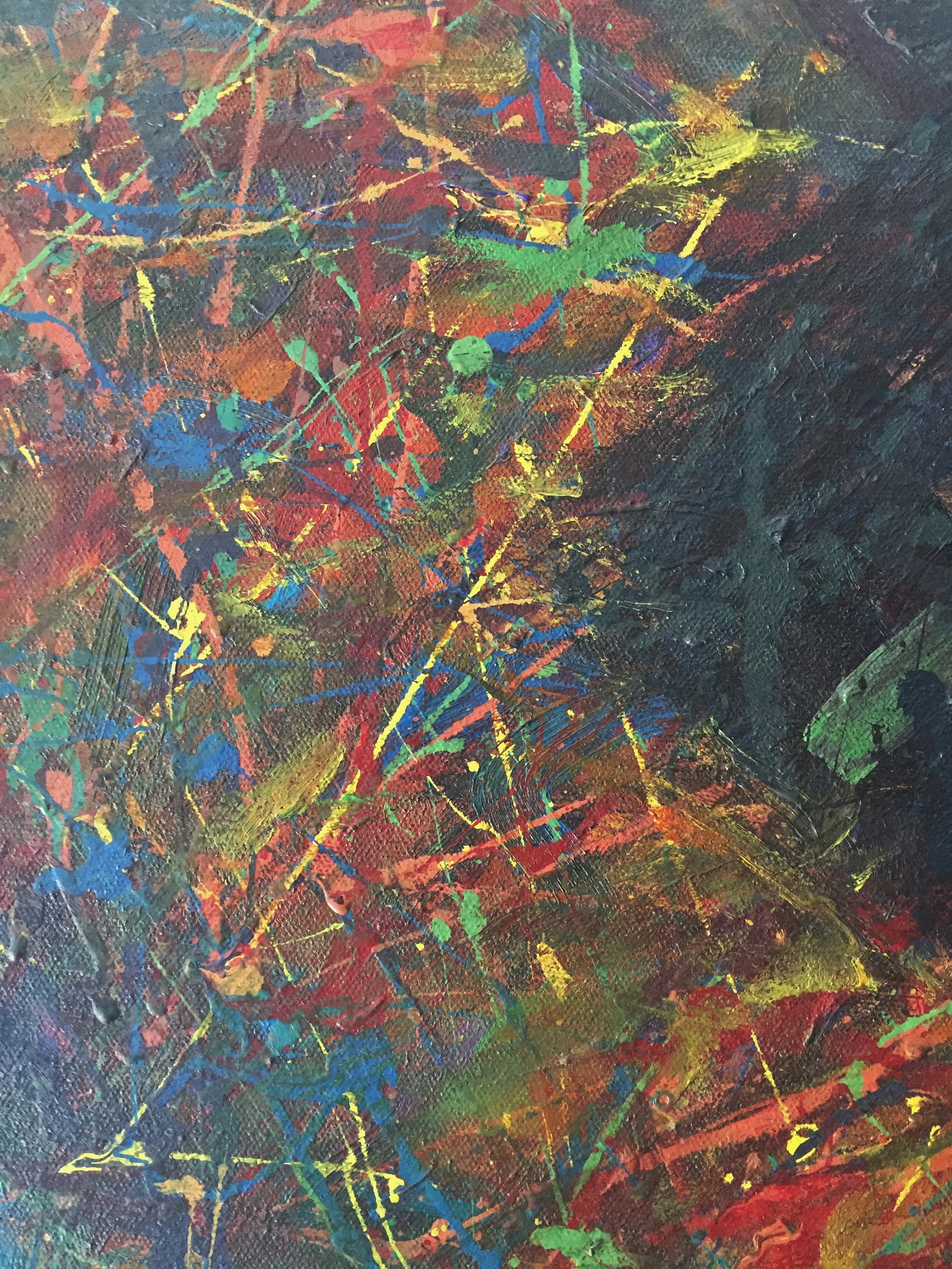 Original Abstract Expressionism Painting in the Style of - Etsy