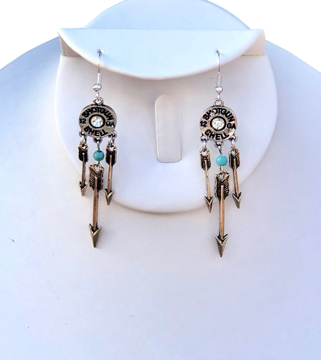 RR275 - Shotgun Shell and Arrow Dangle Earrings. - Etsy