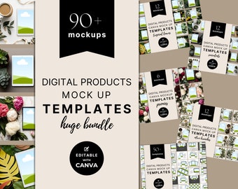Etsy Listing Mock up Templates, Digital Product Mock Up, Canva Listing ...