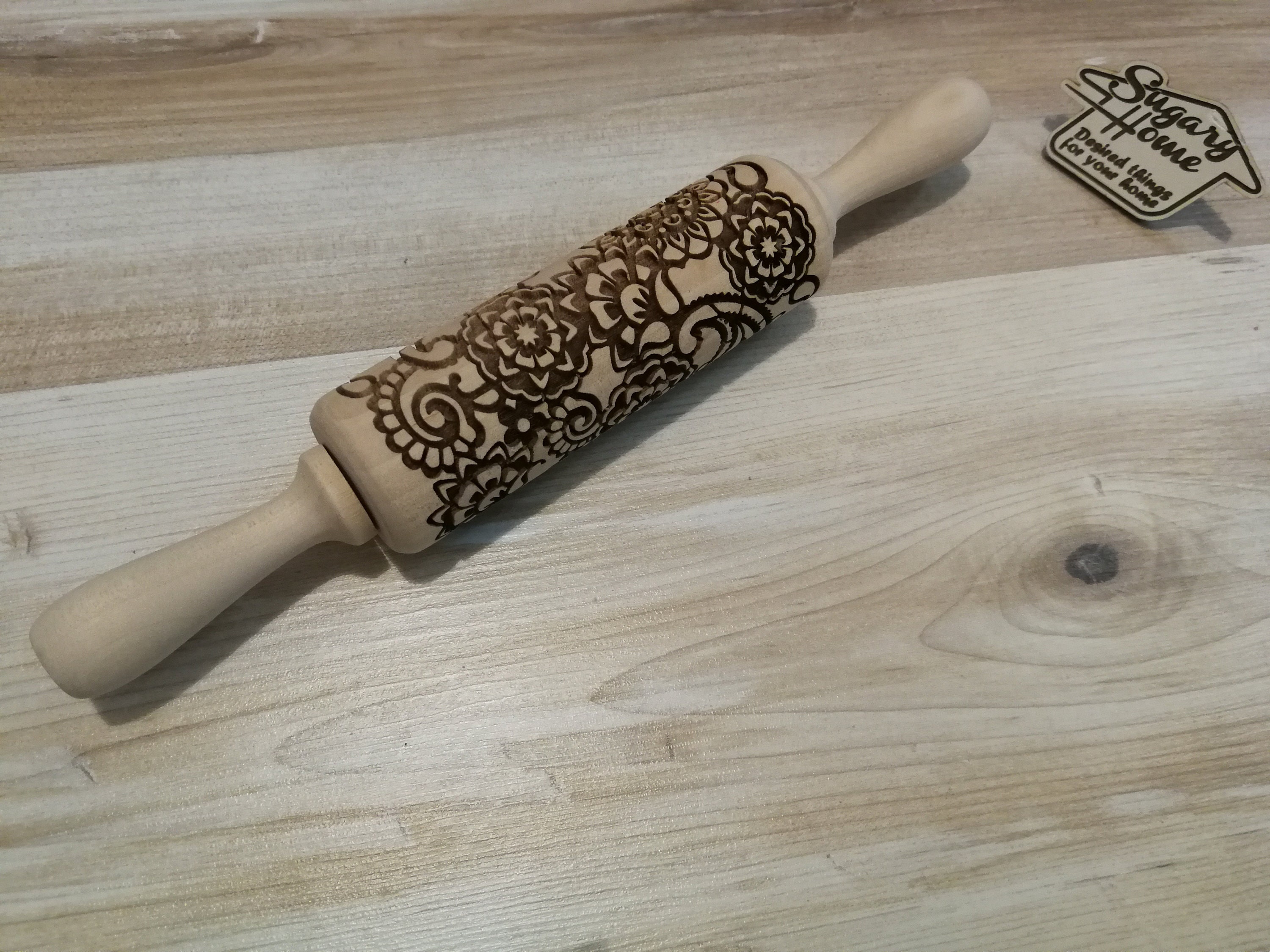 Rolling Pin Oriental Pattern Eastern Tale Laser Cut - Etsy