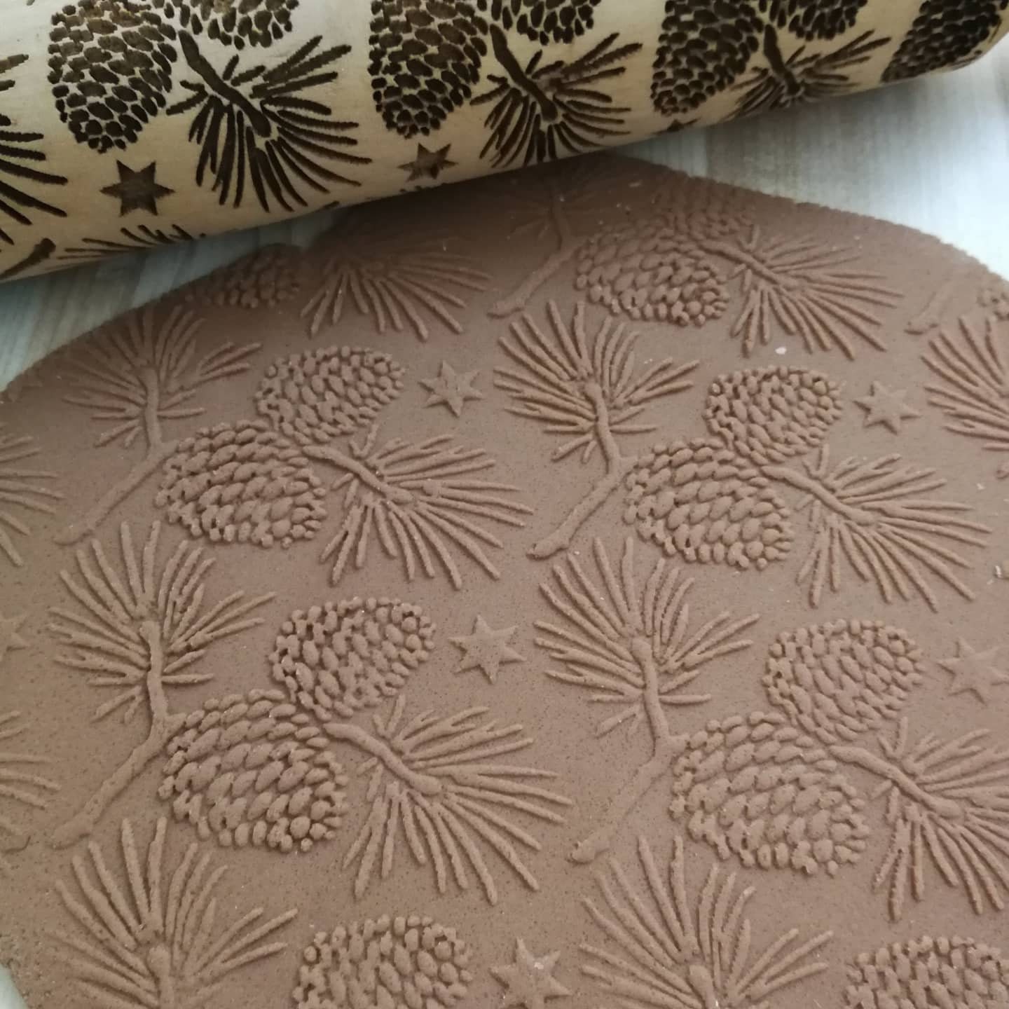 Rolling Pin Pine Cone, Fir Cone, Star, Forest Patterns Laser Cut - Etsy