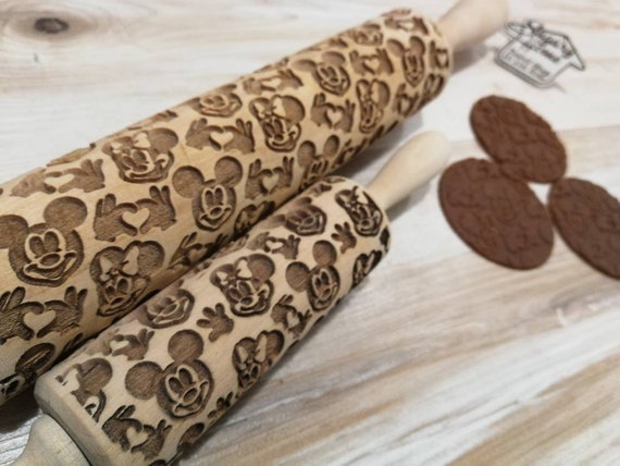Rolling Pin Mouse сartoon Handmade Wooden rolling | Etsy