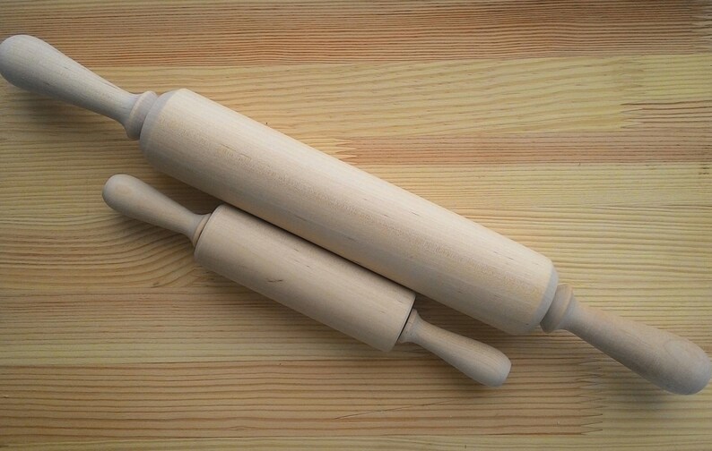 Wooden Rolling Pin Rolling Out Dough - Etsy