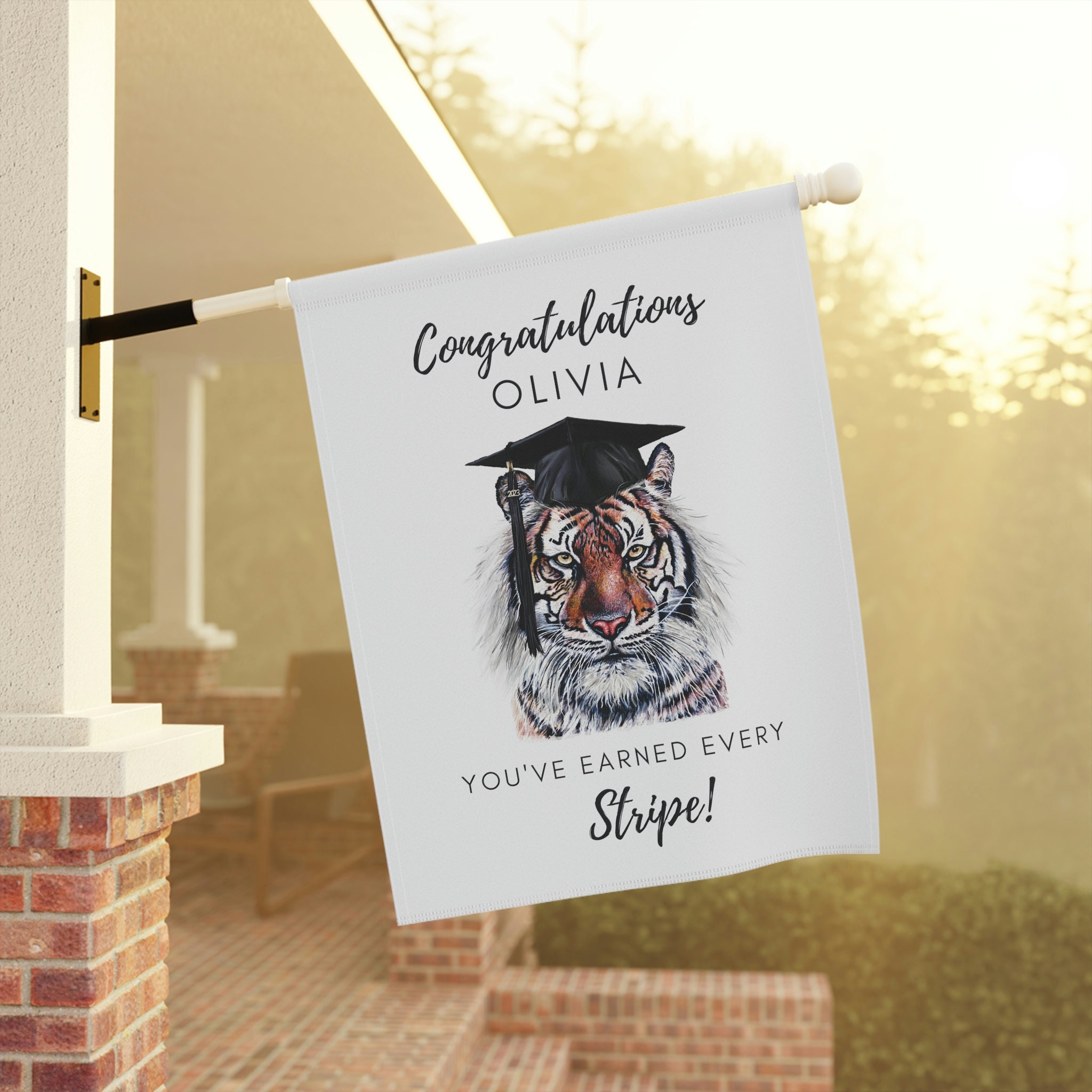 Congrats Tiger Flag, Congrats Tiger Banner, Tiger Flag, Tiger Garden ...