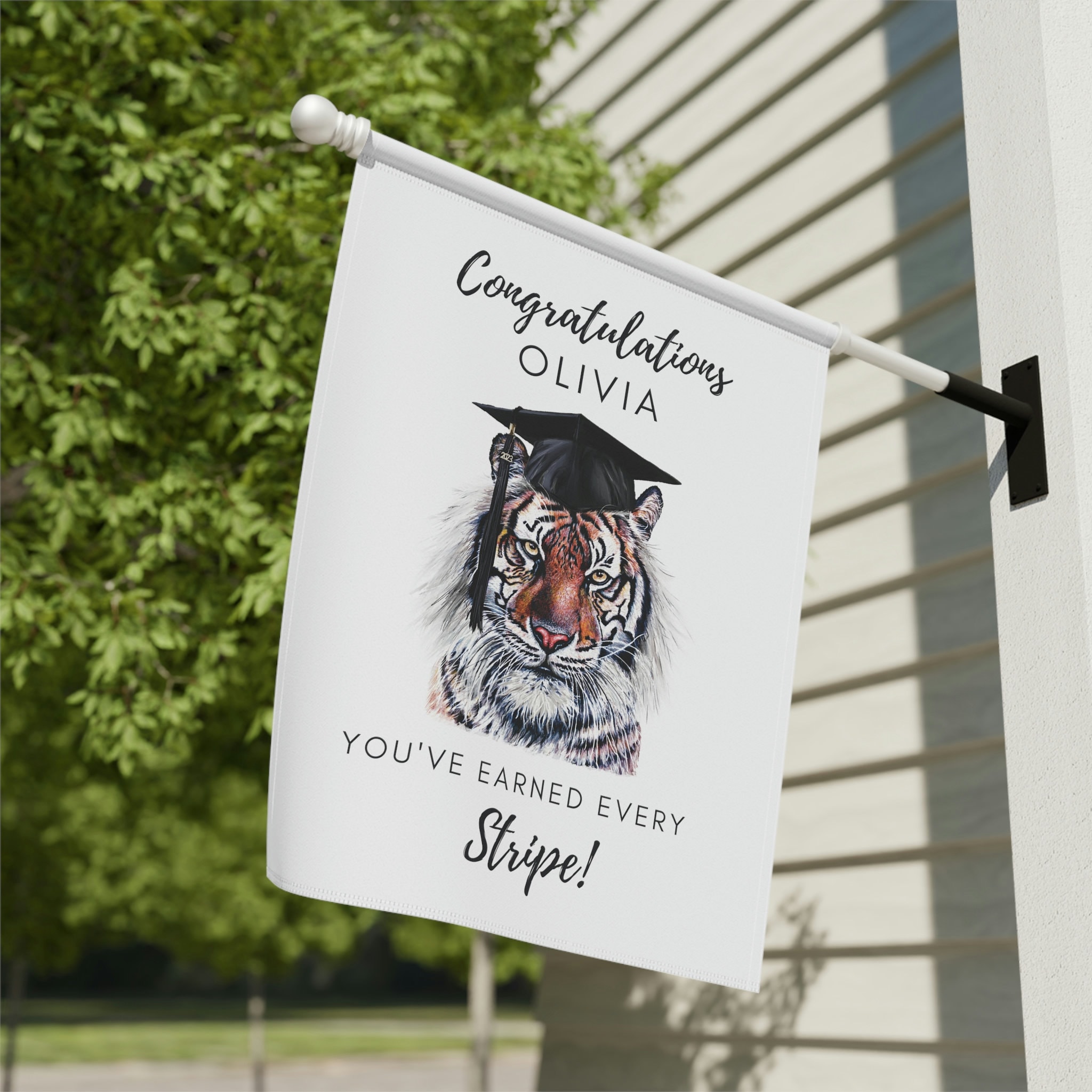 Congrats Tiger Flag, Congrats Tiger Banner, Tiger Flag, Tiger Garden ...