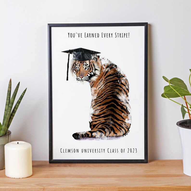 Clemson Graduation Gift, Tiger Grad Gift, Clemson Tigers, Keepsake Grad ...
