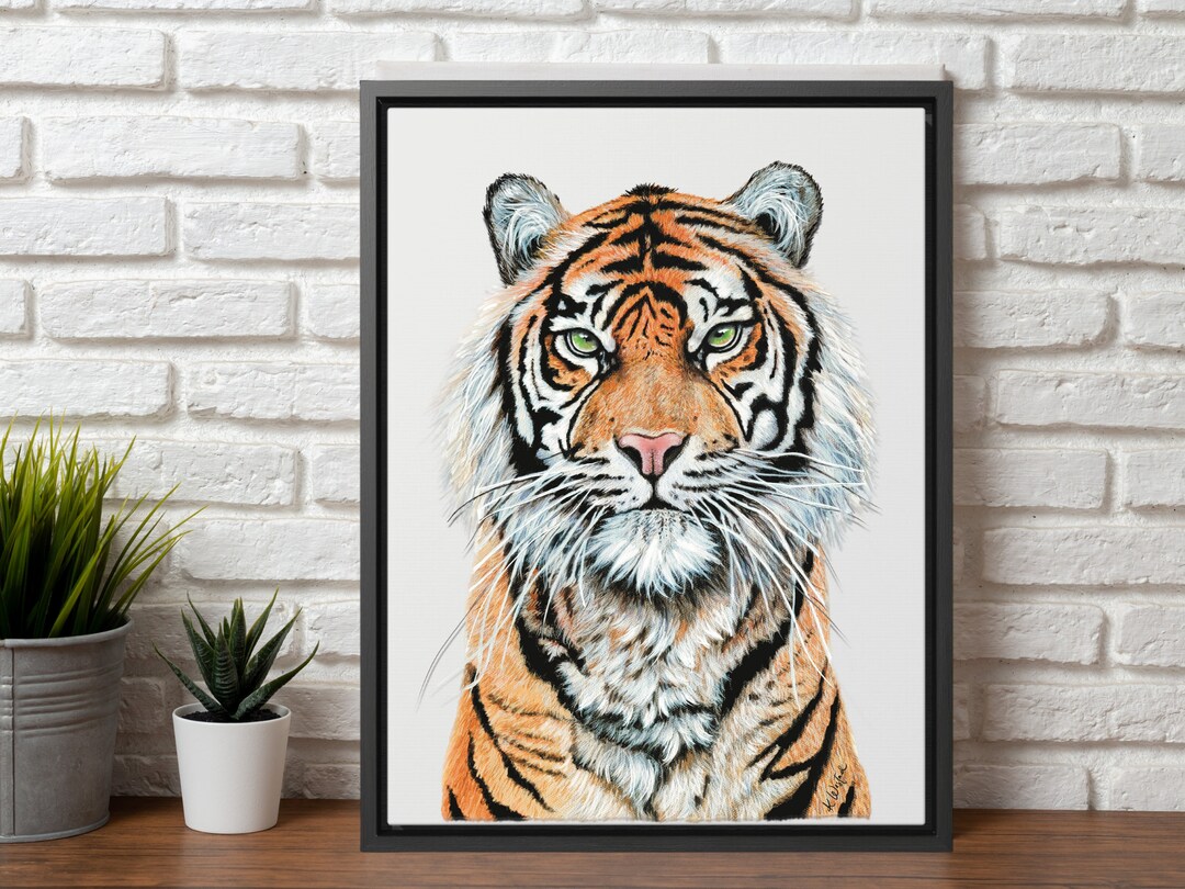 Tiger Print W Frame, Framed Tiger Print, Tiger Print Gift, Clemson ...