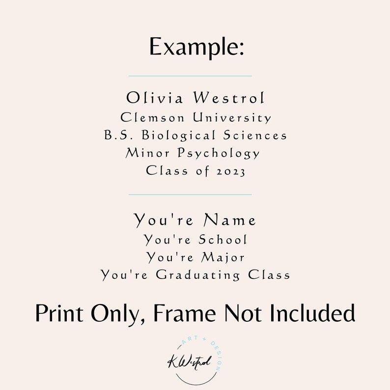 Tiger With Cap Print, Tiger Grad Print, Graduation Art , Customizable ...