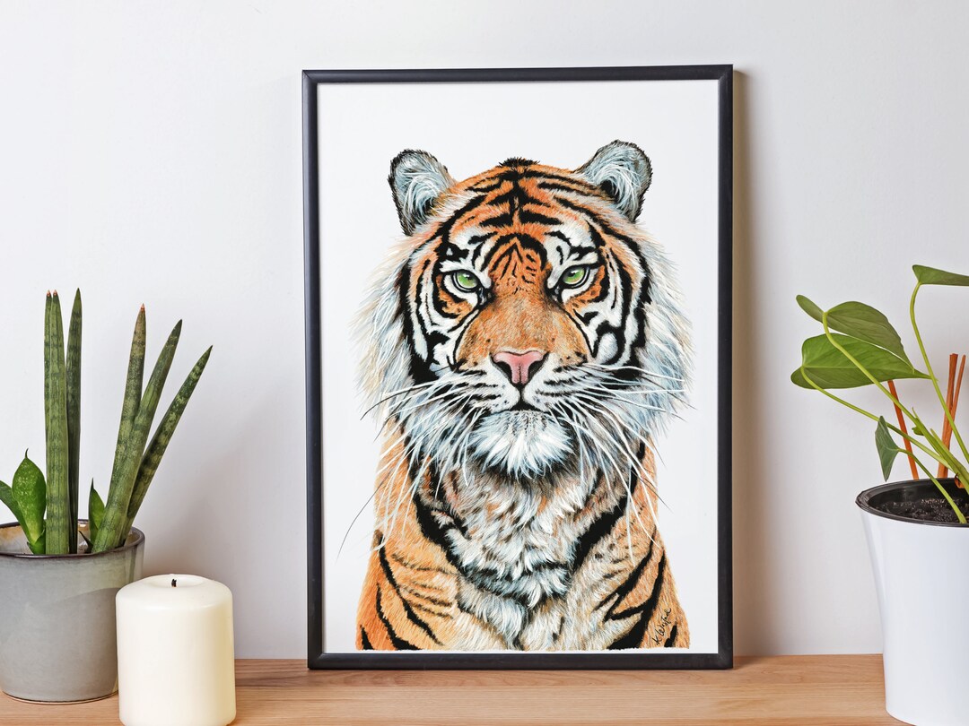 Tiger Paper Print, Tiger Print on Paper, Princeton Tiger Print, Clemson ...