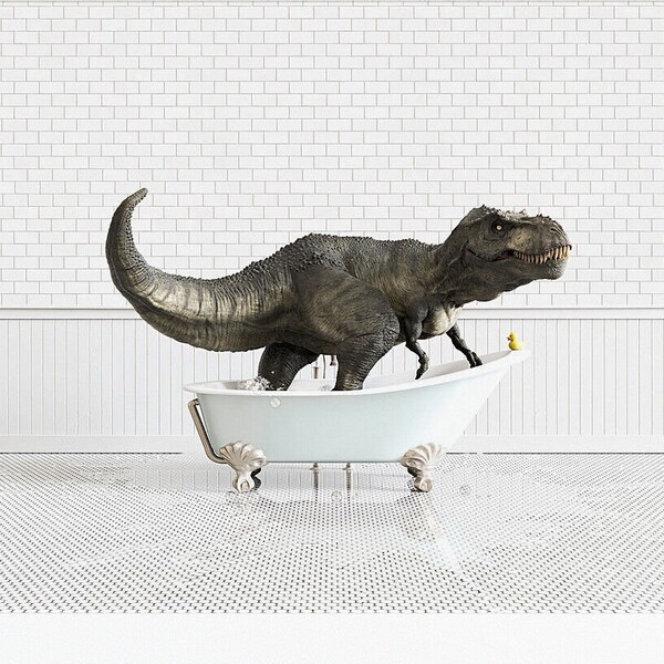 Dinosaur Bathroom - Etsy