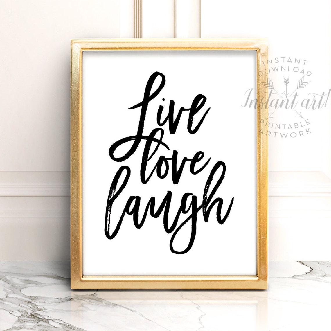 Live Love Laugh PRINTABLE Inspirational Quoteprintable | Etsy